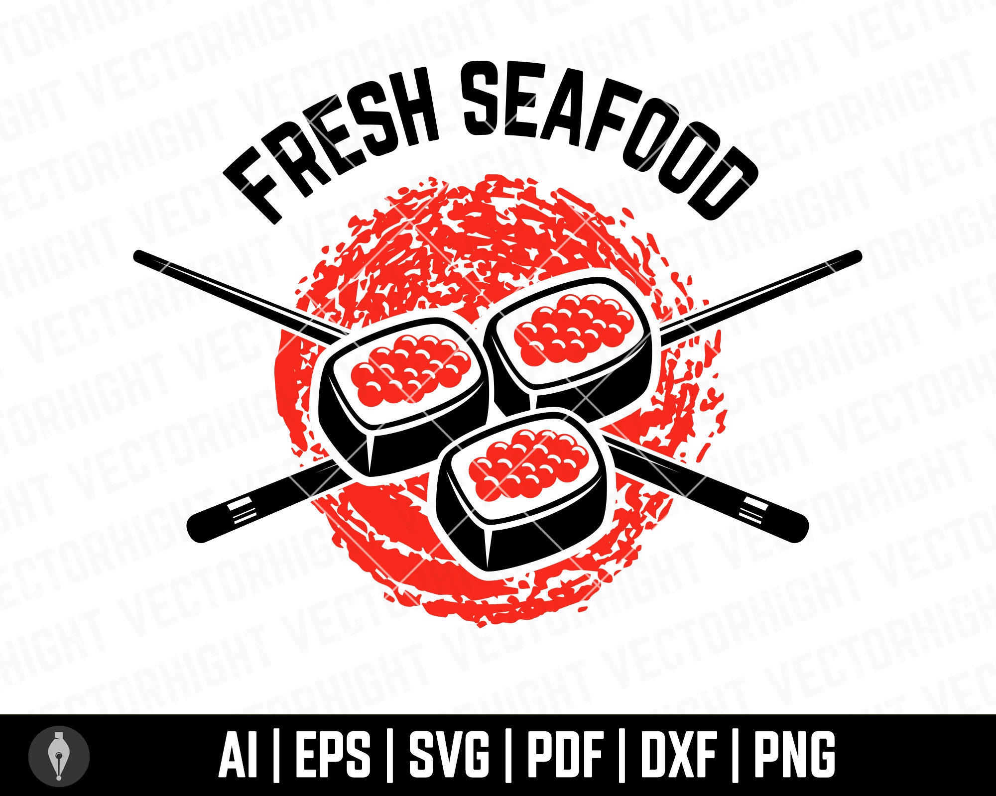 Sushi Clipart Bundle Svg Japanese Food Sushi Design Shape | Etsy