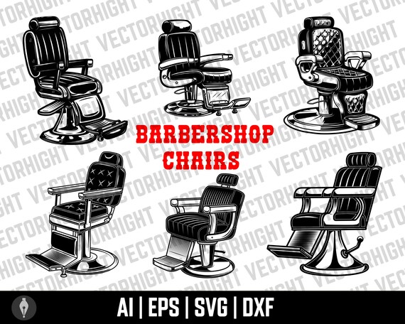 Barber Chair Vector Barbershop Chair Barbershop Chair Eps | Etsy