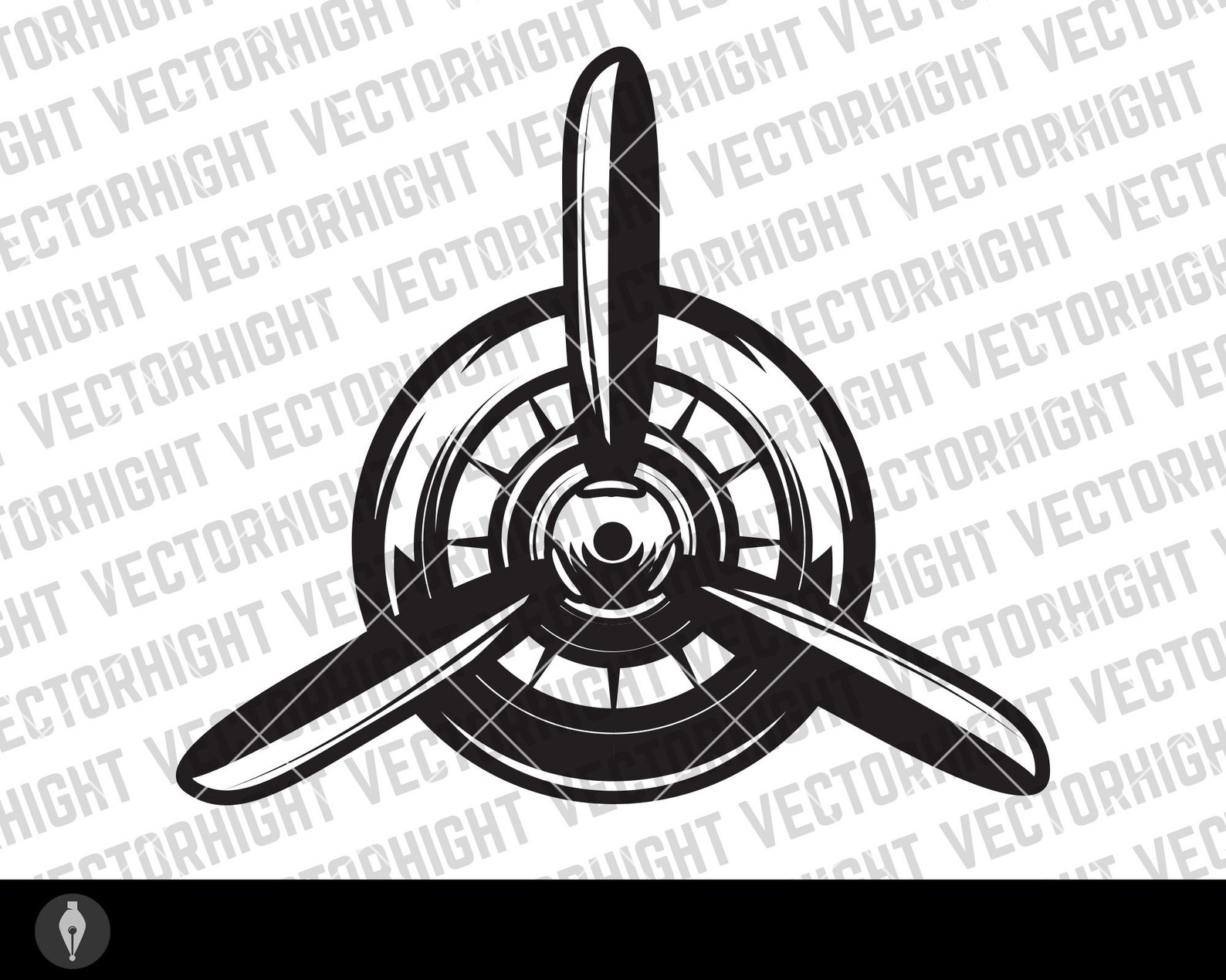 Airplane Propellers Vector Airplane Propeller Svg Aviation | Etsy