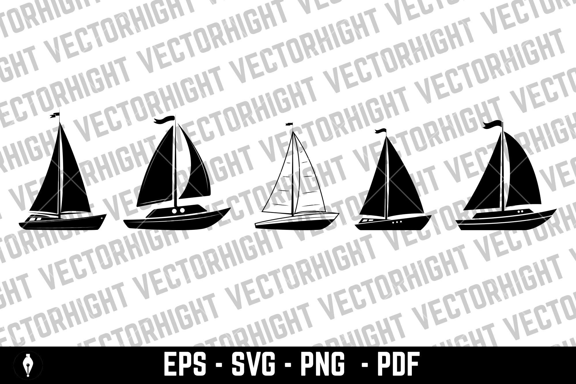 Sailboat Bundle Svg, Vessel SVG, Old Ship Svg, Vector Clipart, Ship Svg ...