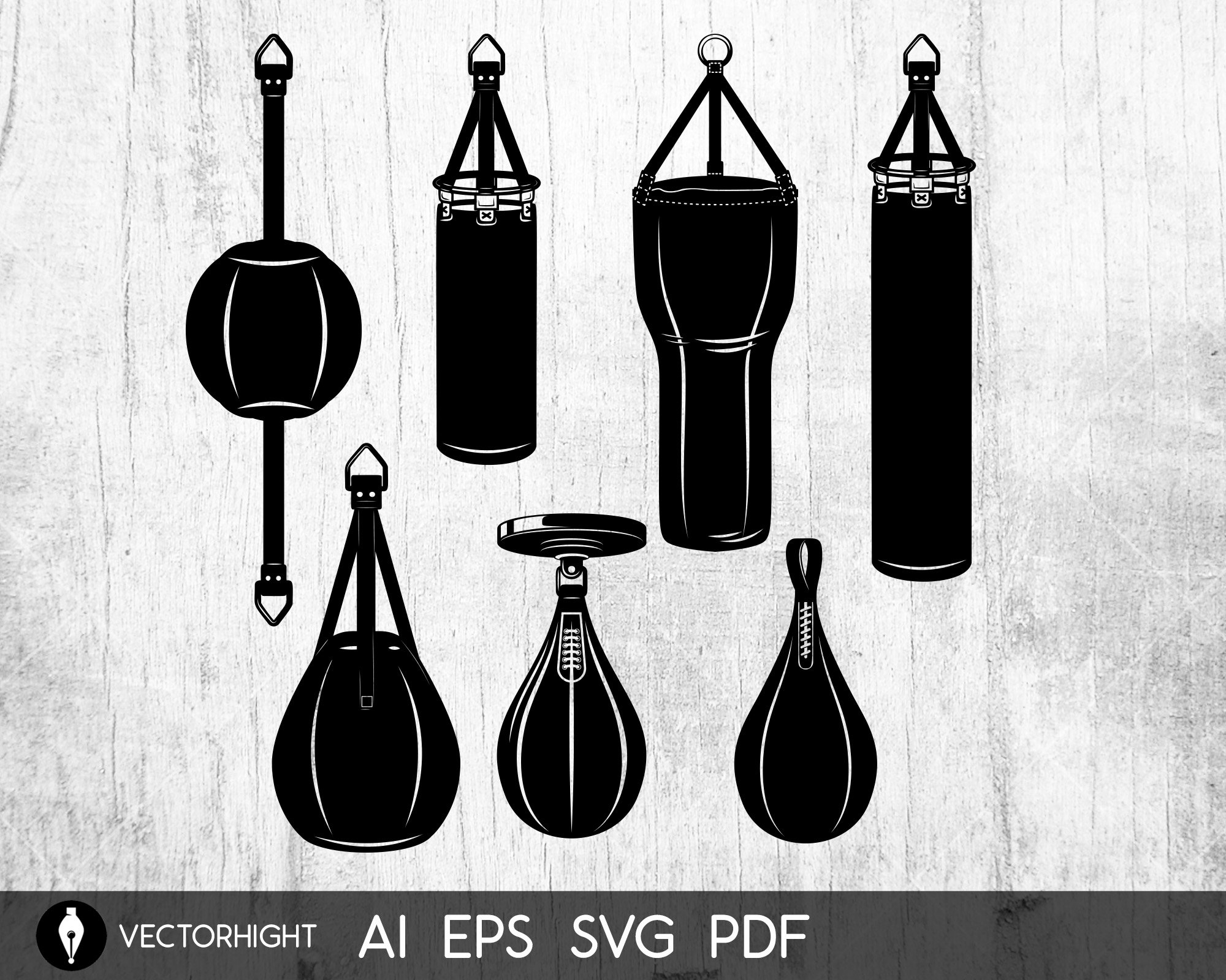 Boxing Clipart Boxing Bag Vector Boxing Punching Bag Eps - Etsy Ireland