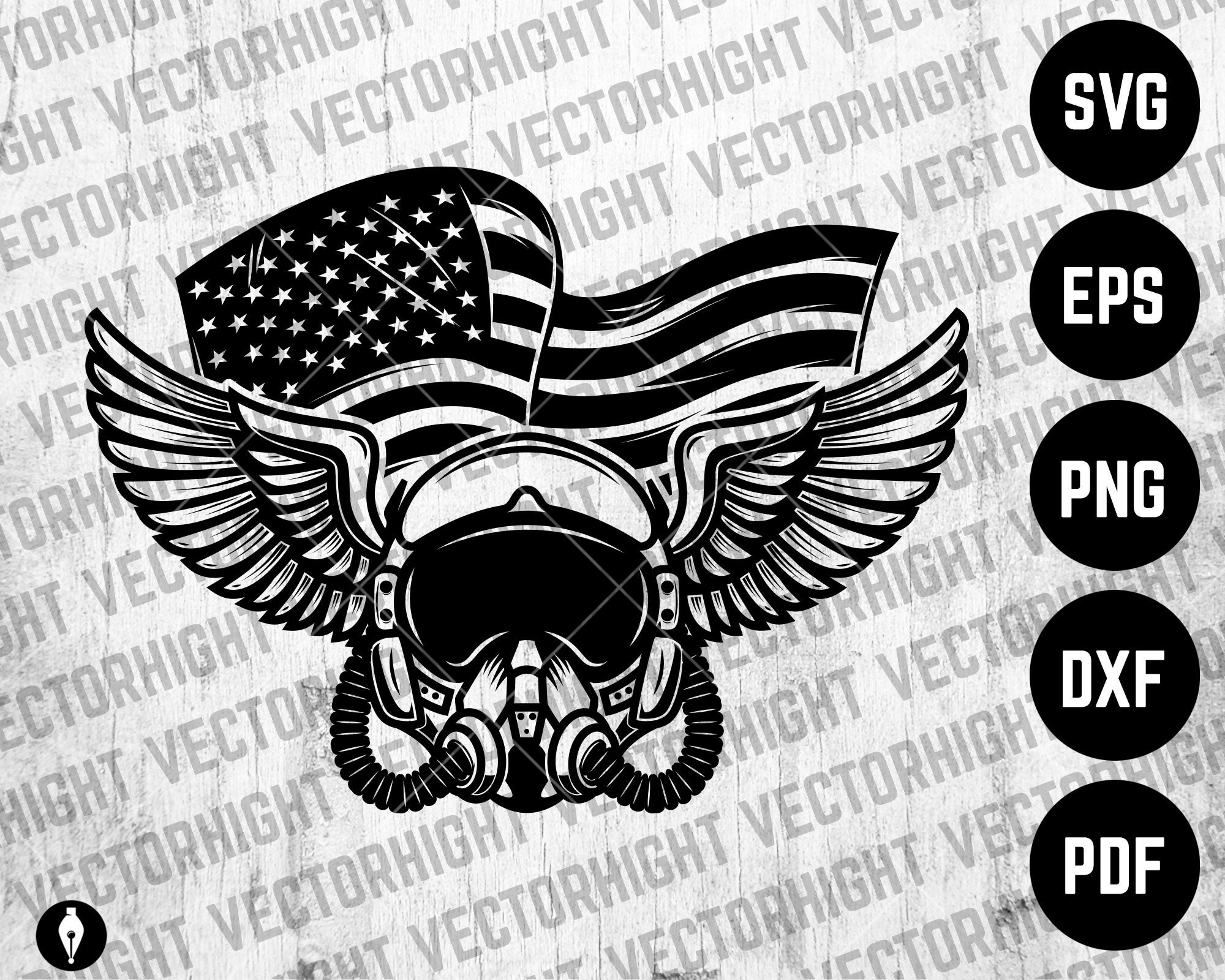 USA Pilot, Military Aircraft SVG, Pilot Svg, Aviation Helmet SVG ...