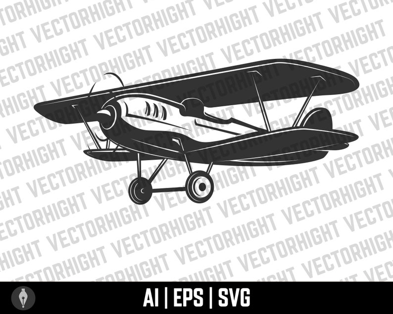 Airplane Vector Airplane Svg Aviation Clipart Airplane - Etsy