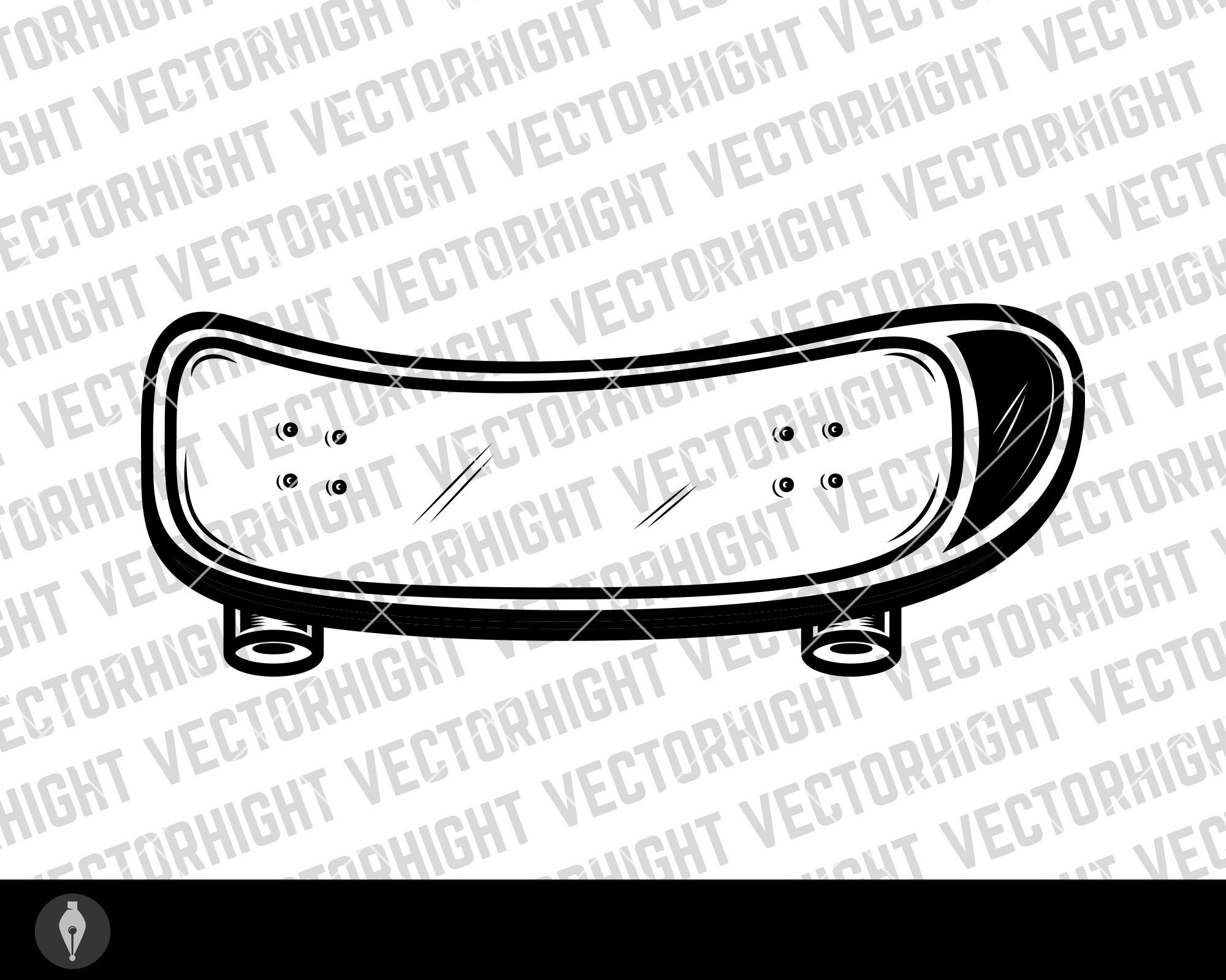 Skateboard Vector Skateboard SVG Skateboard Clipart Skate - Etsy