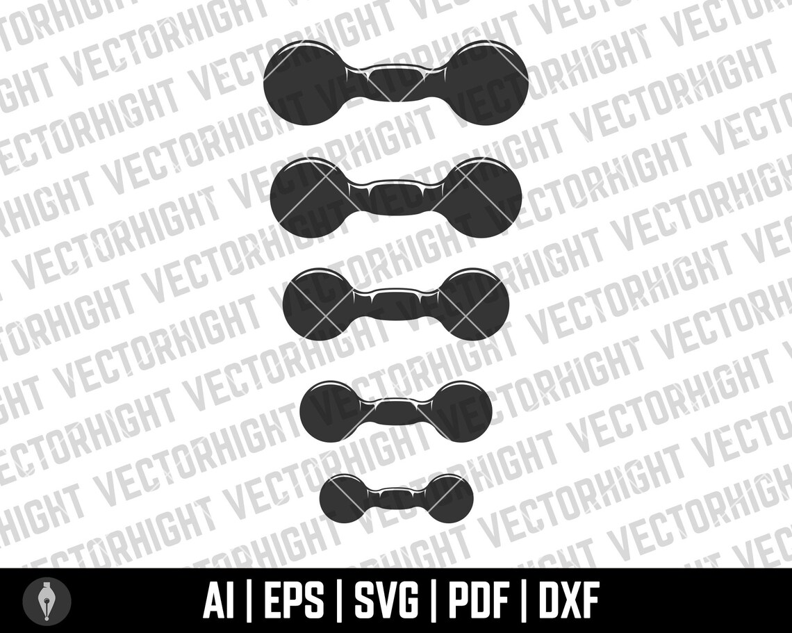 Dumbbells Clipart Dumbbells Vector Dumbbells Ai Svg Eps | Etsy