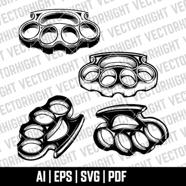 Brass Knuckles Svg - Etsy