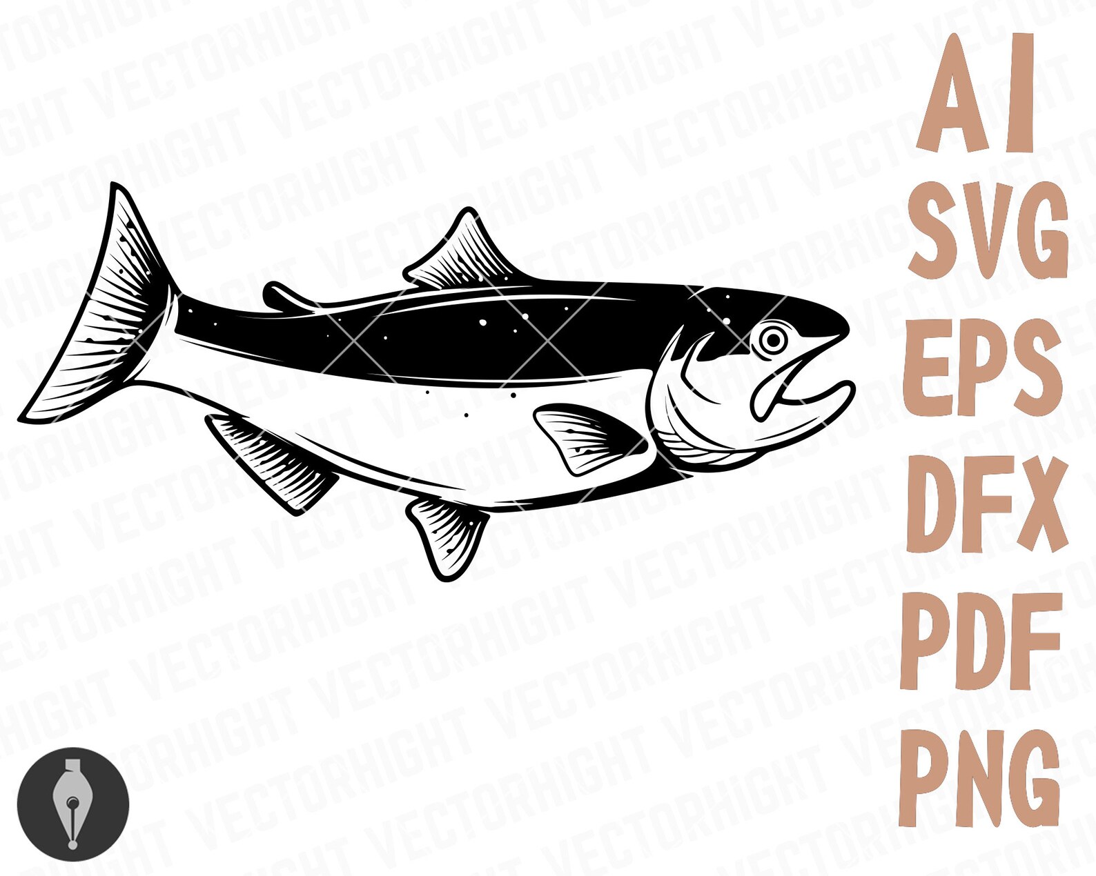 Trout Fishing Clipart Trout Svg Trout Fishing Emblems Trout | Etsy