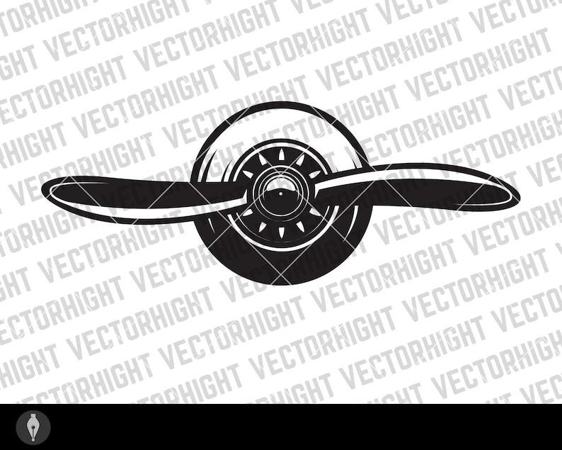Airplane Propellers Vector, Airplane Propeller Svg, Aviation Propeller ...