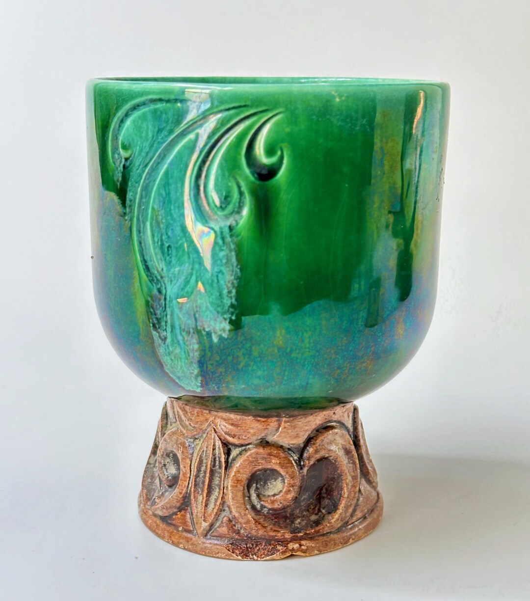 KAY KINNEY Signed - Faience Vase Pottery California - Etsy