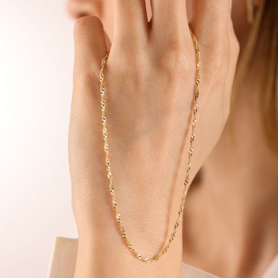 Gold Chain Singapore Gold Chain 14K 585 Yellow Gold Chain | Etsy