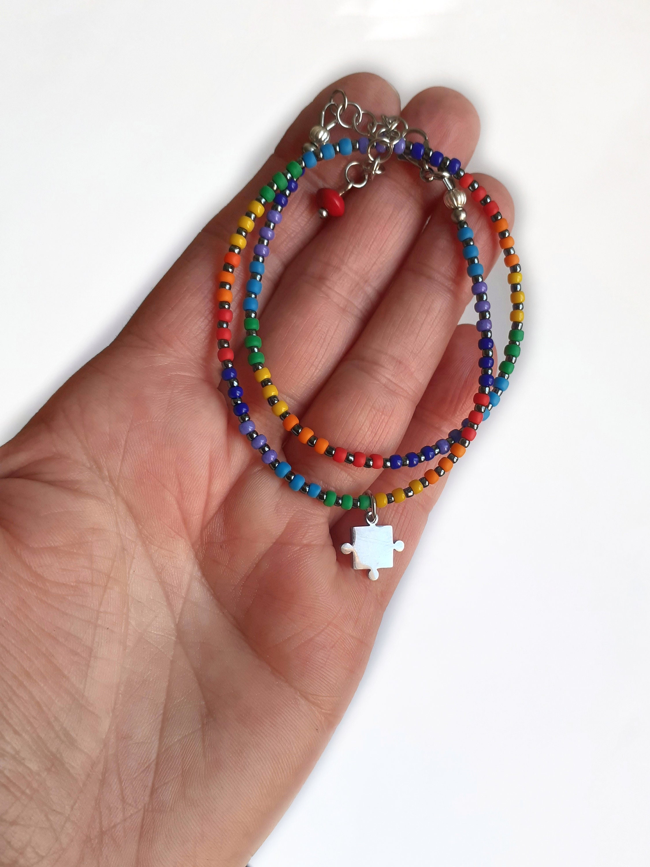 Neurodiversity Jigsaw Bracelet Autism Awareness Autistic - Etsy