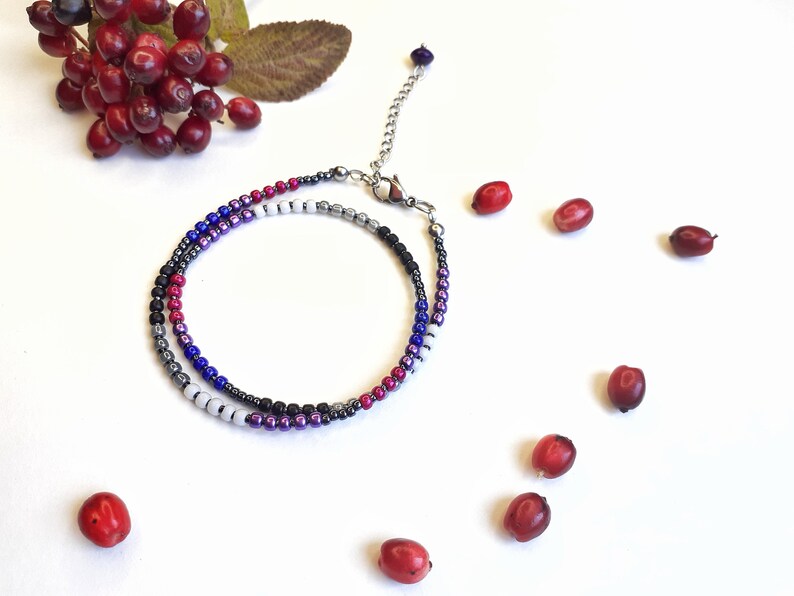 Biromantic Asexual Flag, Subtle Asexual Pride Bracelet, LGBTQ Gifts ...