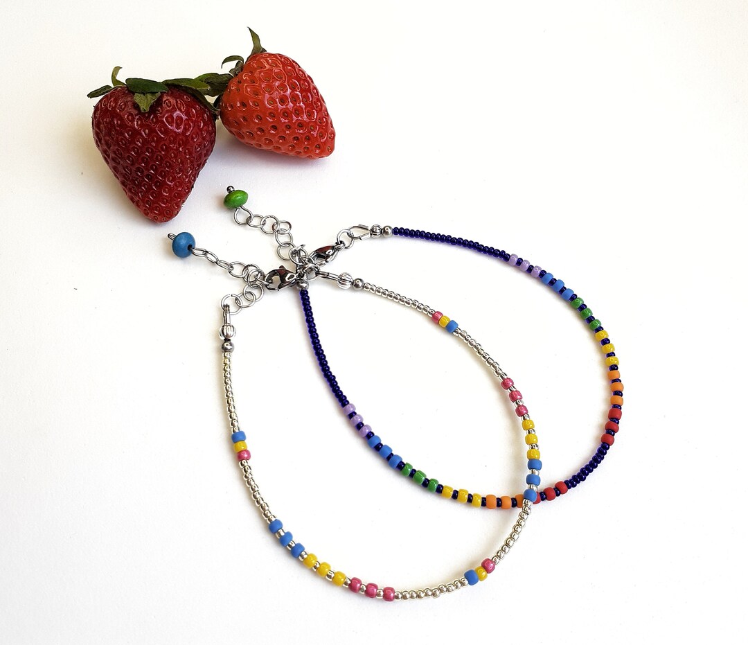 Pan Pride Bracelet Pansexual Pride Flag LGBTQ Pride Anklet - Etsy