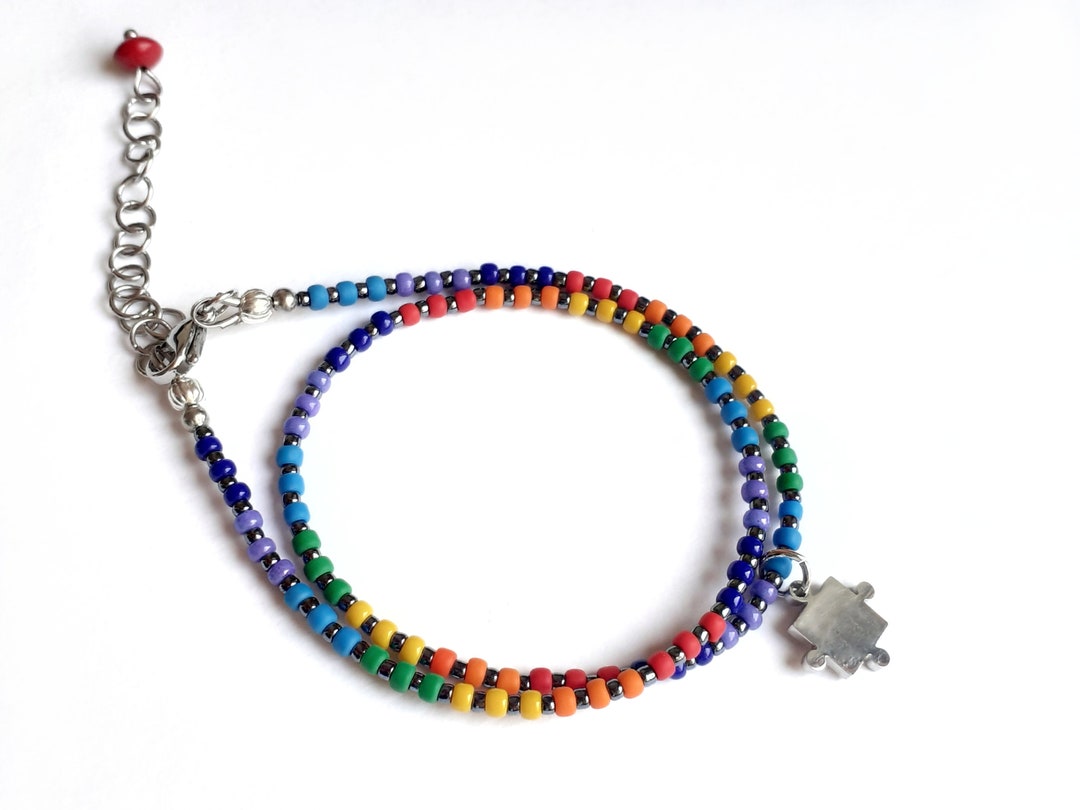Neurodiversity Jigsaw Bracelet Autism Awareness Autistic - Etsy