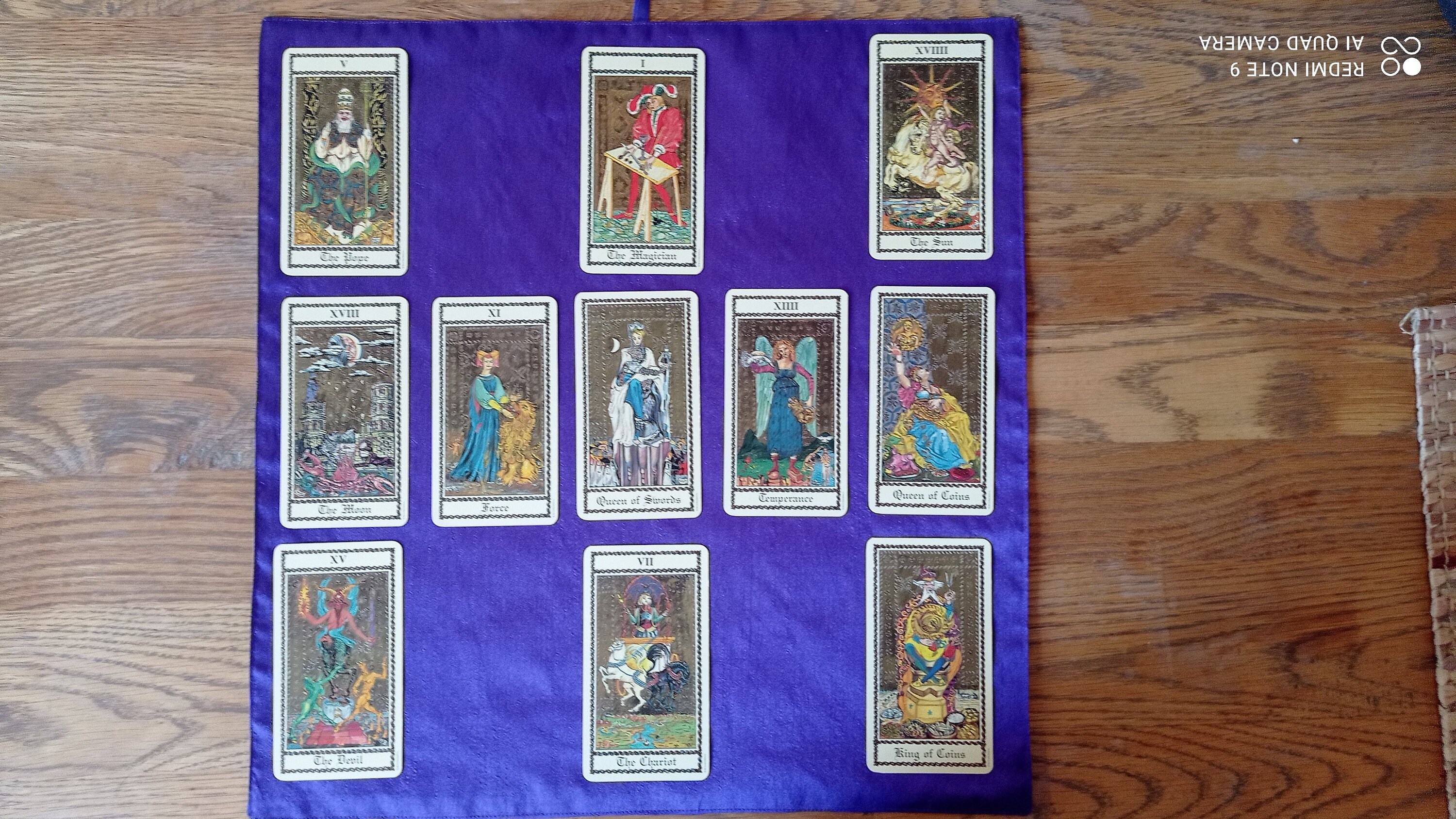 Large Reading Cloth/tarot Wrap Lenormand Reading Cloth/wrap | Etsy