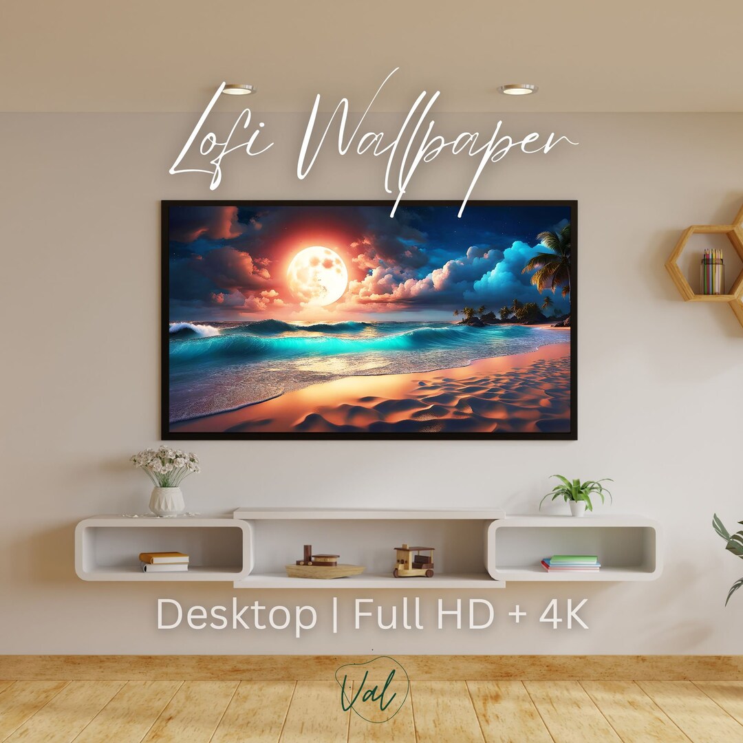 Flat Screen TV Art, Living Room TV Art, Digital TV Art 4K Res, Dreamy ...