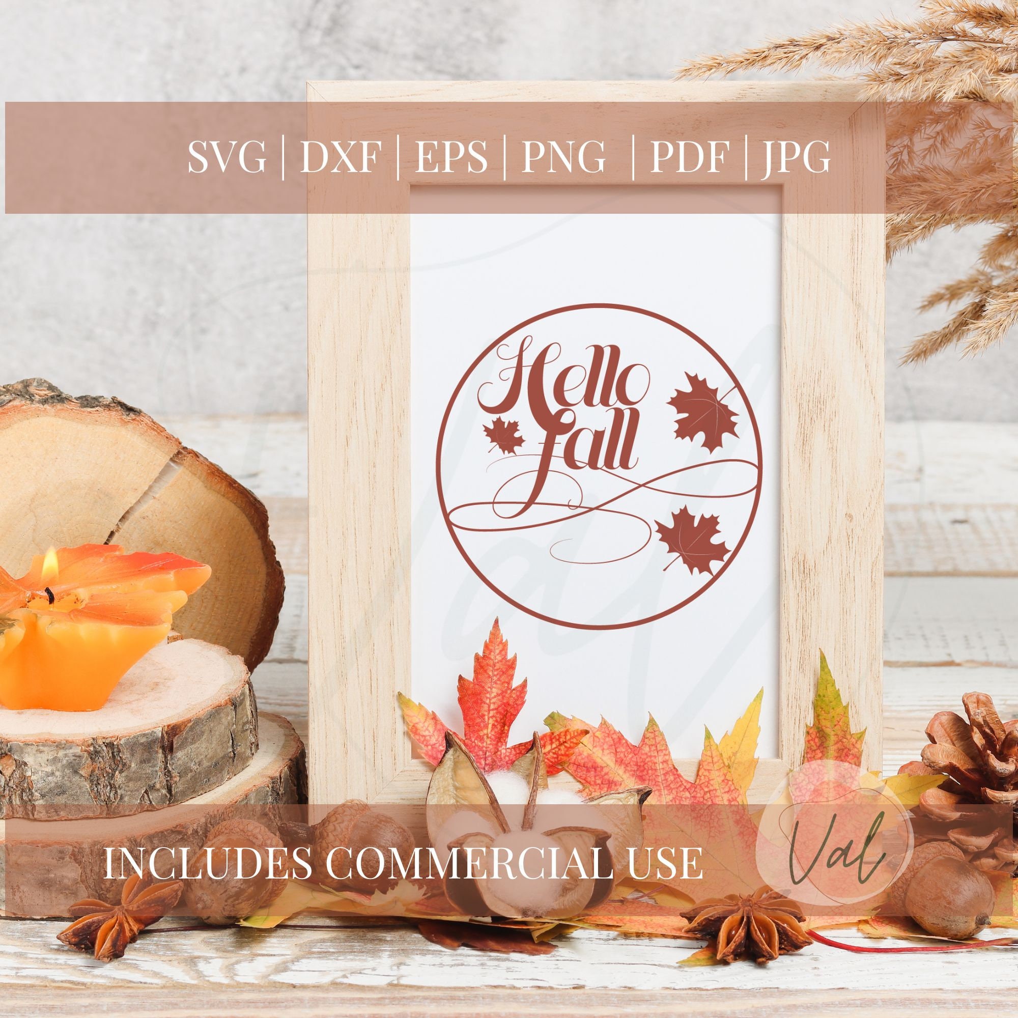 Hello Fall Circle Sign Png Hello Fall Png Hello Fall Svg - Etsy