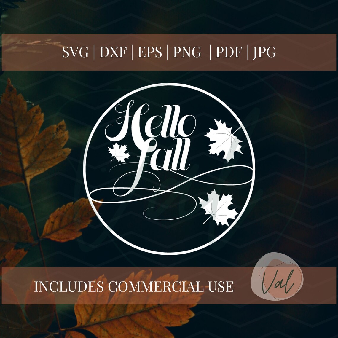 Hello Fall Circle Sign Png Hello Fall Png Hello Fall Svg - Etsy