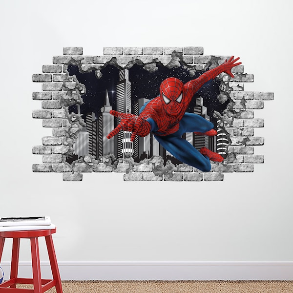Spiderman Wall Decor City - Etsy