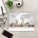 World Map Laptop Skin Travel Notebook Vinyl Decal Dell Hp - Etsy