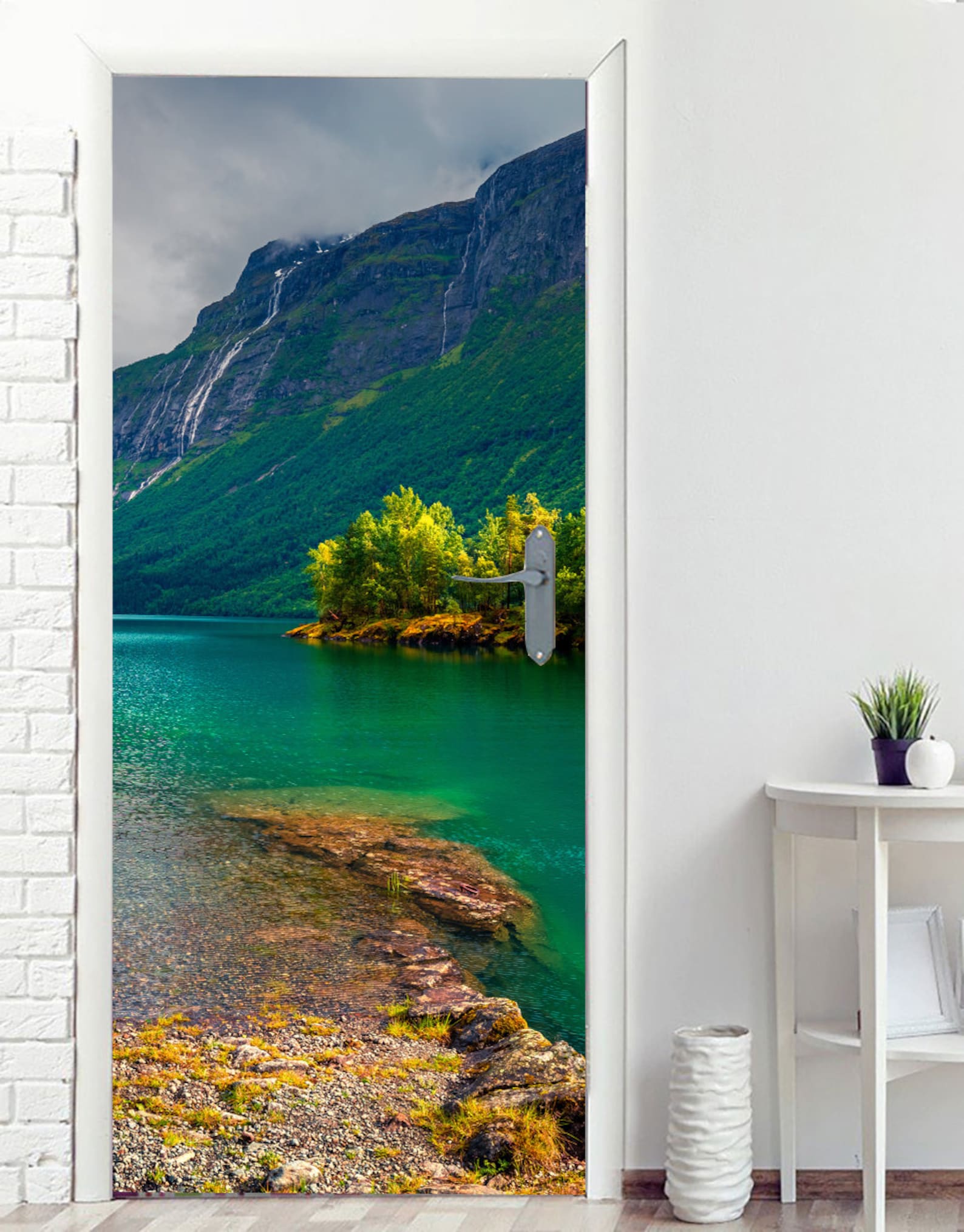 3D Nature Landscape Door Mural Removable Door Decal Peel and - Etsy
