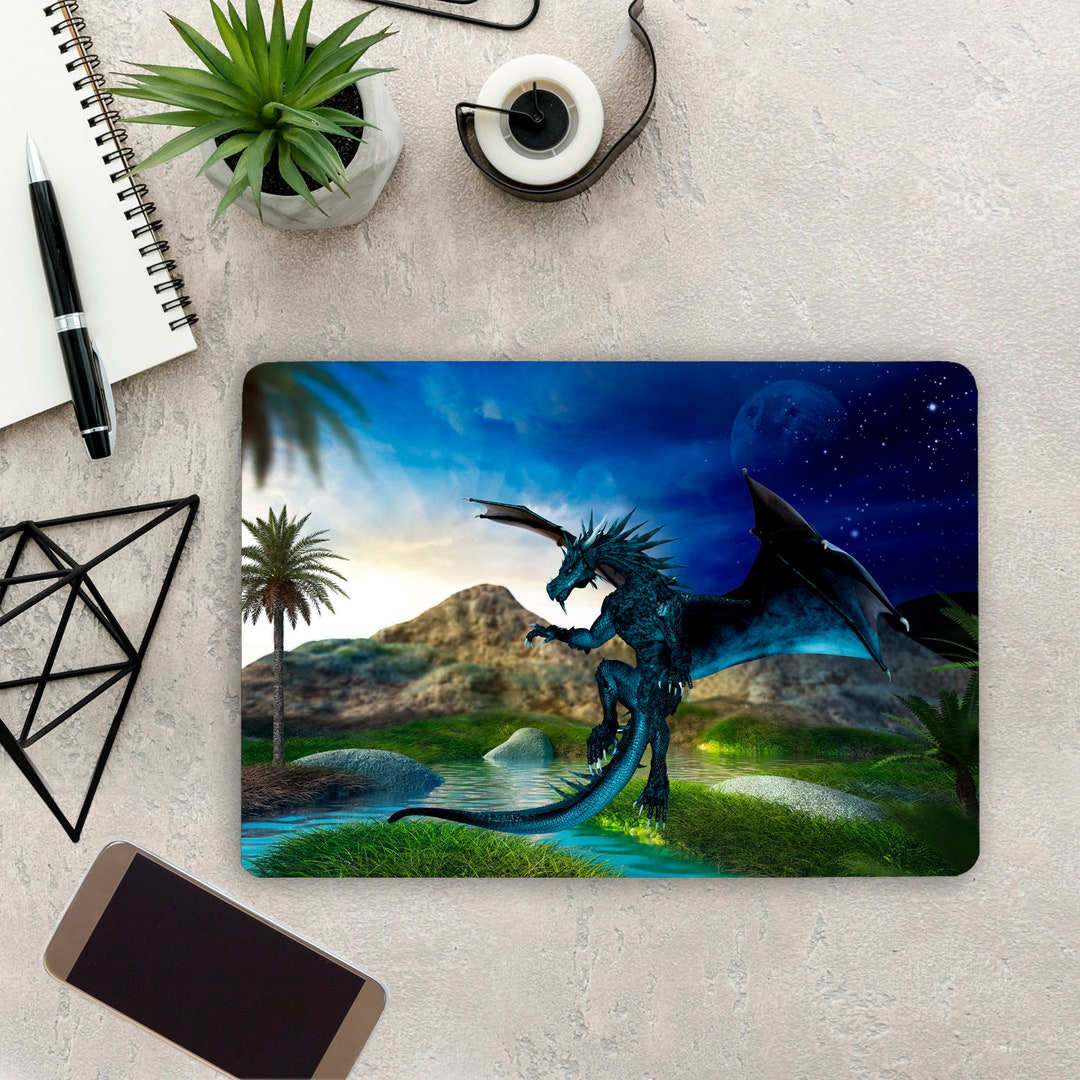New Dragon Blue Laptop Notebook Vinyl Decal Dell Hp Lenovo Asus ...