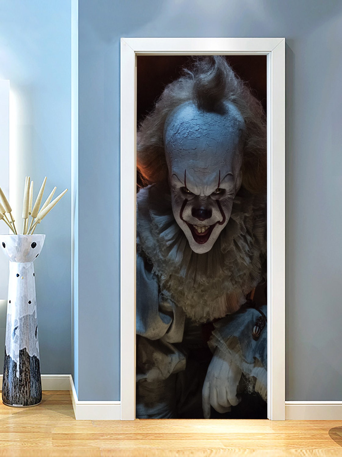 Pennywise Clown Door It Horrors Outdoor Decor Pennywise Etsy