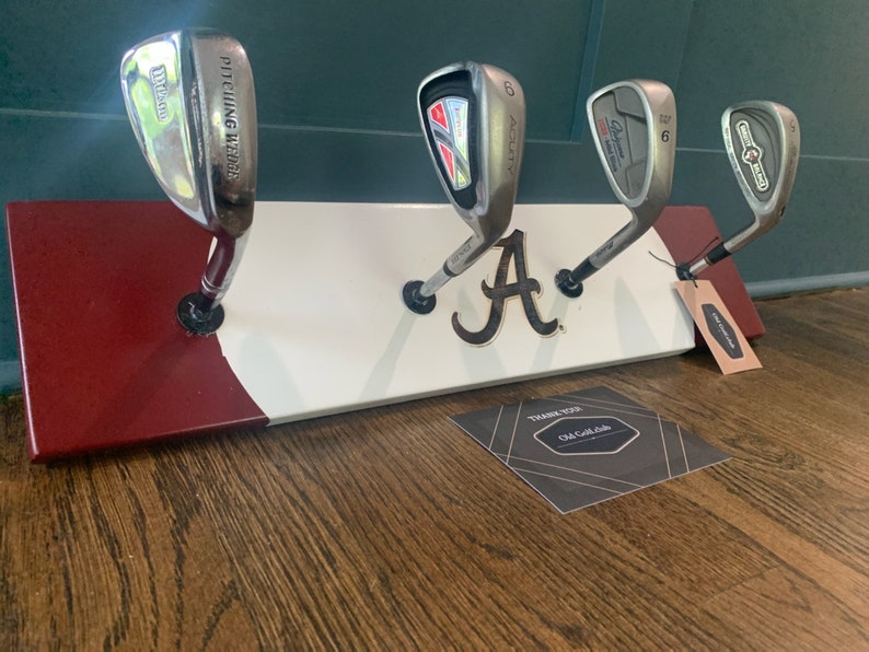 Personalized Laser Engraved Golf Iron Hat Rack. Made From - Etsy