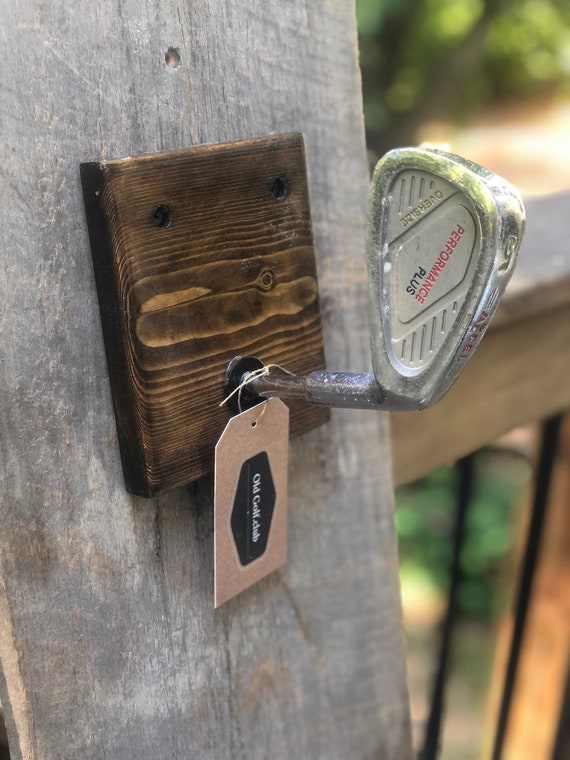 Golf Club Wall Hook Hat or Towel Hook Made From Upcycled - Etsy