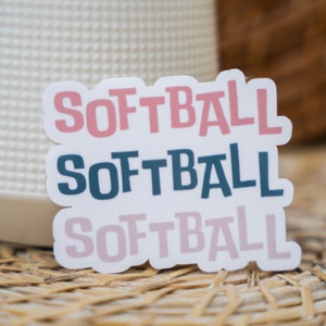 Softball Sticker, Softball Team Sticker, Softball Decal, Girls Softball ...
