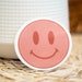 Boho Smiley Face Sticker, Smiley Sticker, Boho Sticker, Happy Face ...
