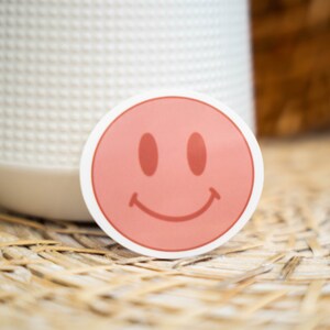 Boho Smiley Face Sticker, Smiley Sticker, Boho Sticker, Happy Face ...