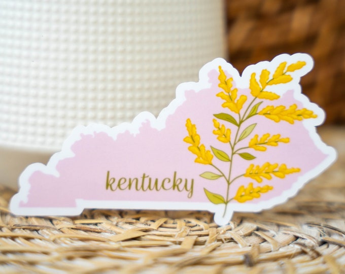 Kentucky State Sticker, Kentucky Sticker Decal, State Sticker ...