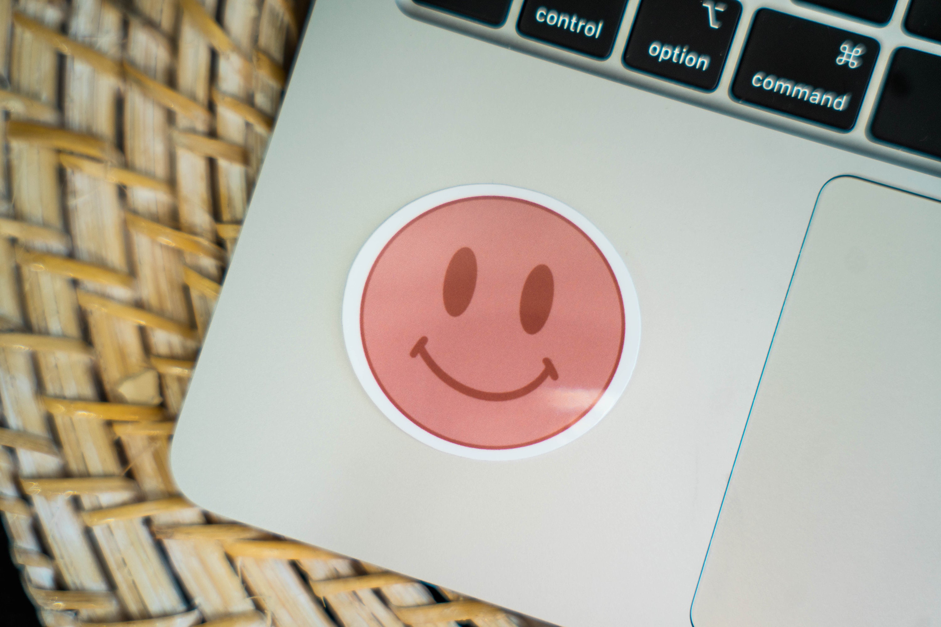 Boho Smiley Face Sticker, Smiley Sticker, Boho Sticker, Happy Face ...