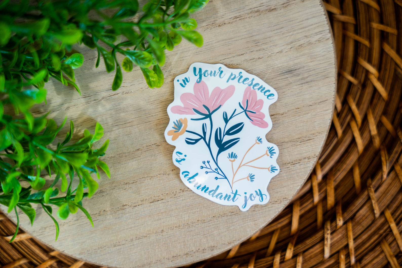 In Your Presence is Abundant Joy Sticker, Joy Floral Sticker, Joy ...