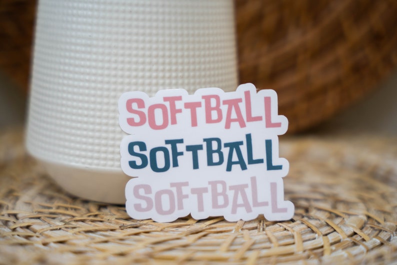 Softball Sticker Softball Team Sticker Softball Decal Girls - Etsy