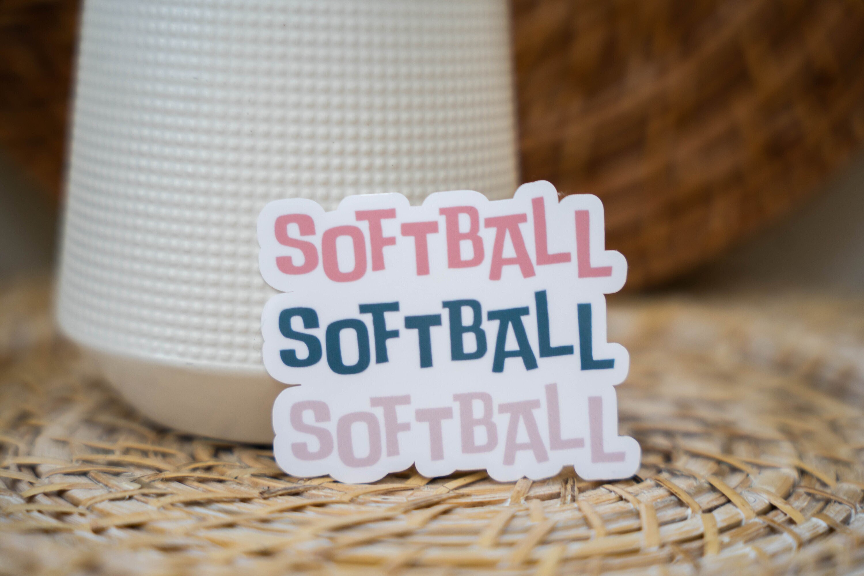 Softball Sticker Softball Team Sticker Softball Decal Girls - Etsy
