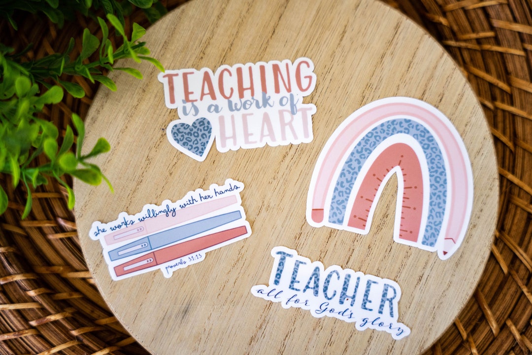Teacher Sticker Pack, Christian Sticker Pack, Boho Sticker Pack ...