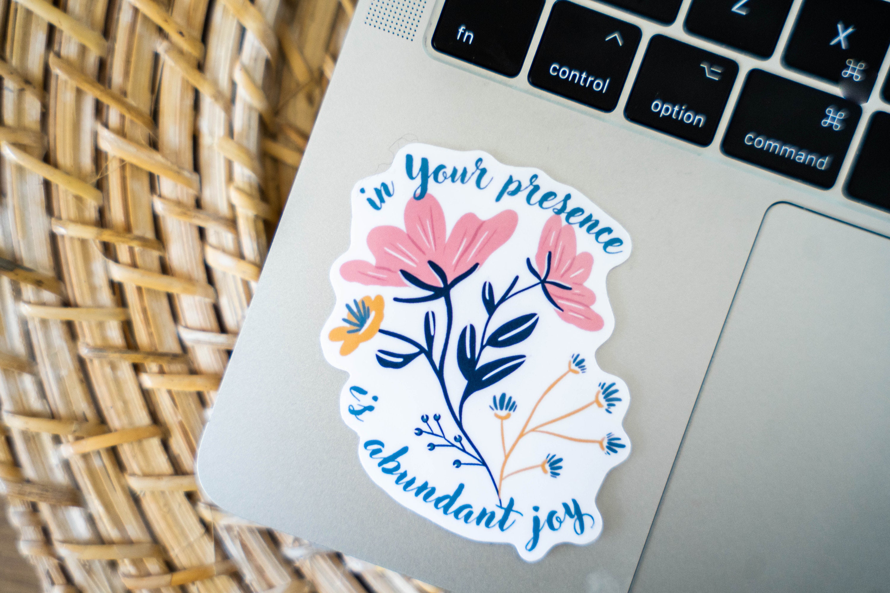 In Your Presence is Abundant Joy Sticker, Joy Floral Sticker, Joy ...