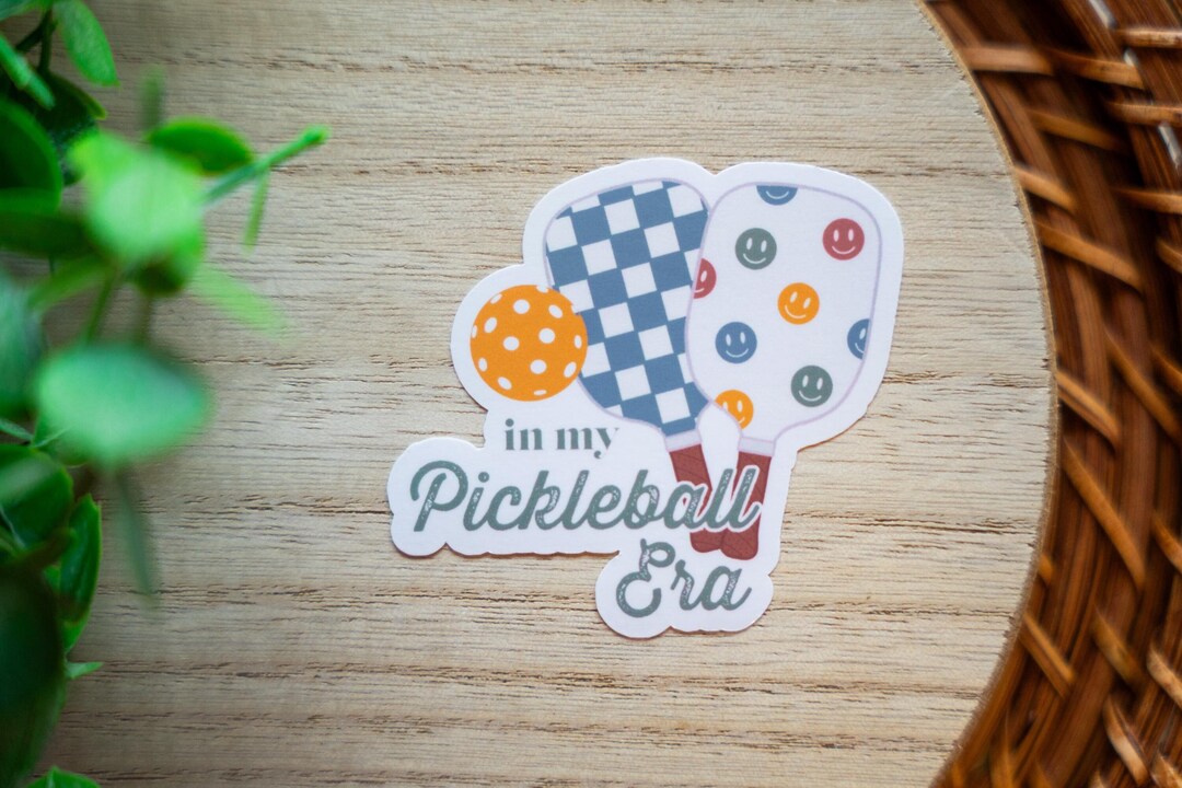 Pickleball Sticker, in My Pickleball Era Sticker, Pickleball Paddle ...