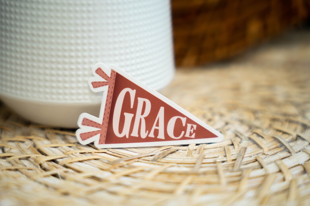 Grace Sticker, Grace Decal, Christian Sticker, Boho Christian Sticker ...