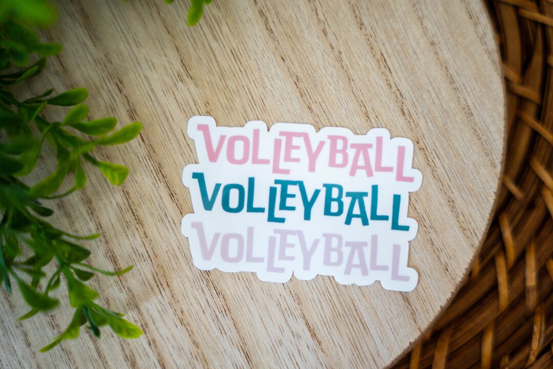 Volleyball Sticker, Volleyball Team Sticker, Volleyball Decal, Girls ...