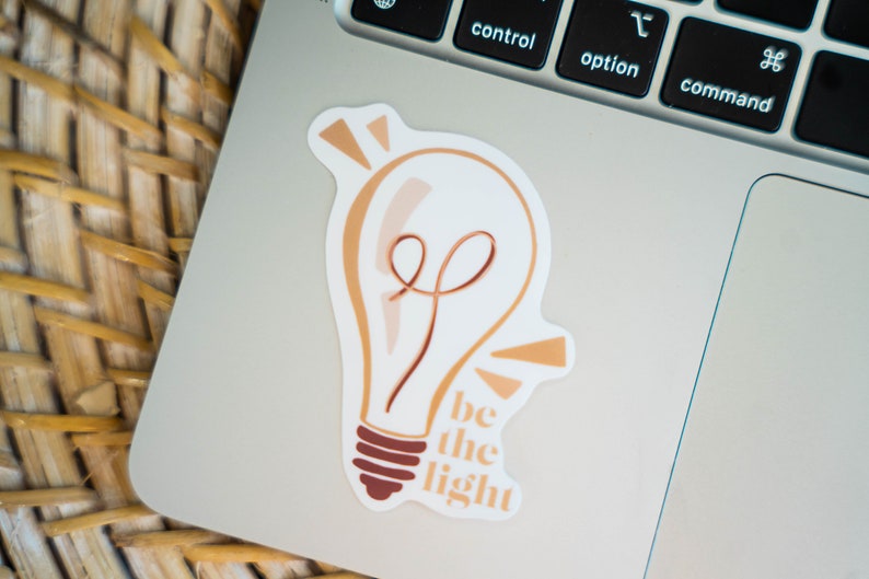Be the Light Sticker, Be the Light Decal, Let Your Light Shine Sticker ...