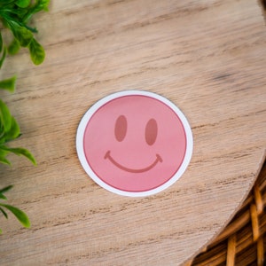 Boho Smiley Face Sticker, Smiley Sticker, Boho Sticker, Happy Face ...