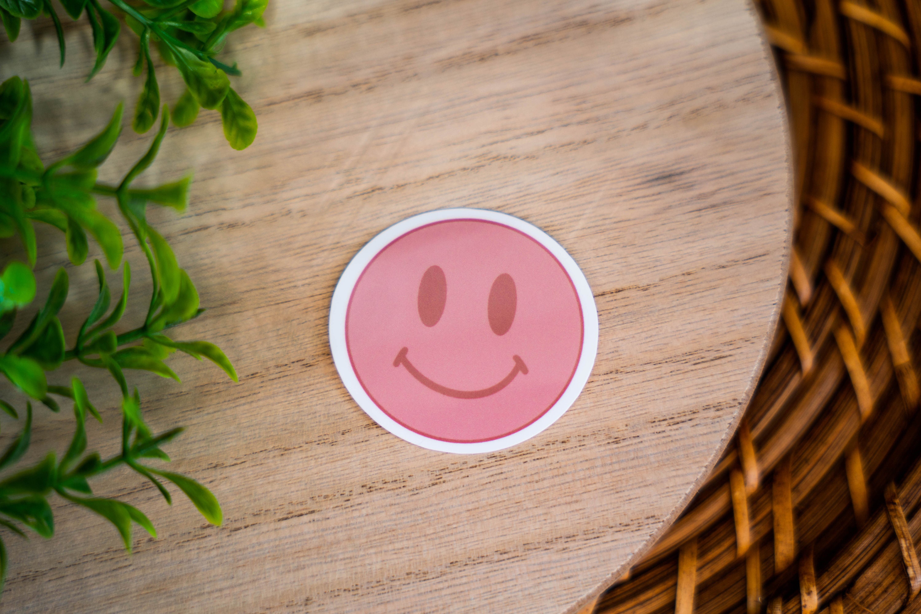 Boho Smiley Face Sticker, Smiley Sticker, Boho Sticker, Happy Face ...