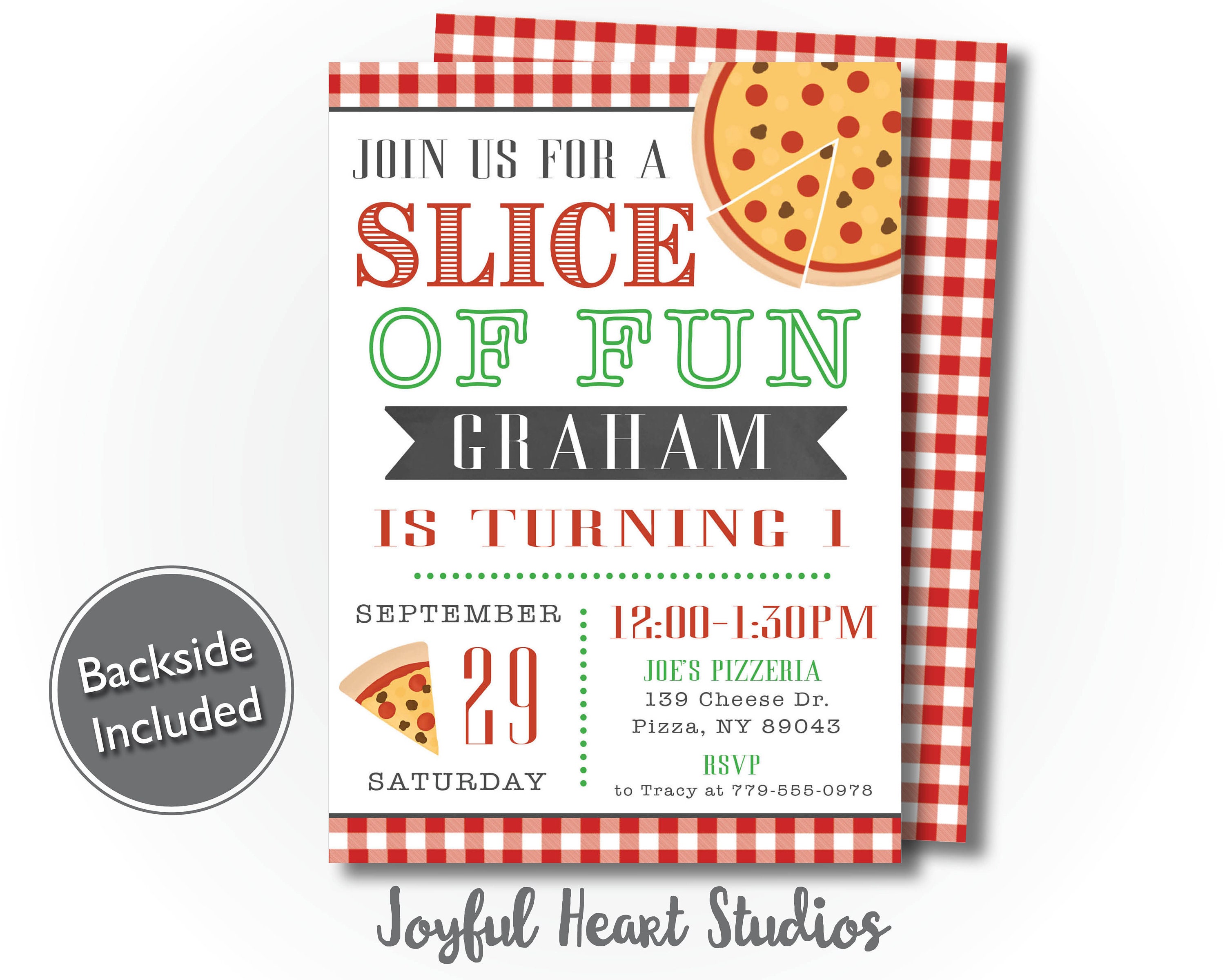 Paper Invitations Pizza Invitation Template Any Age 167 Slice of Fun ...
