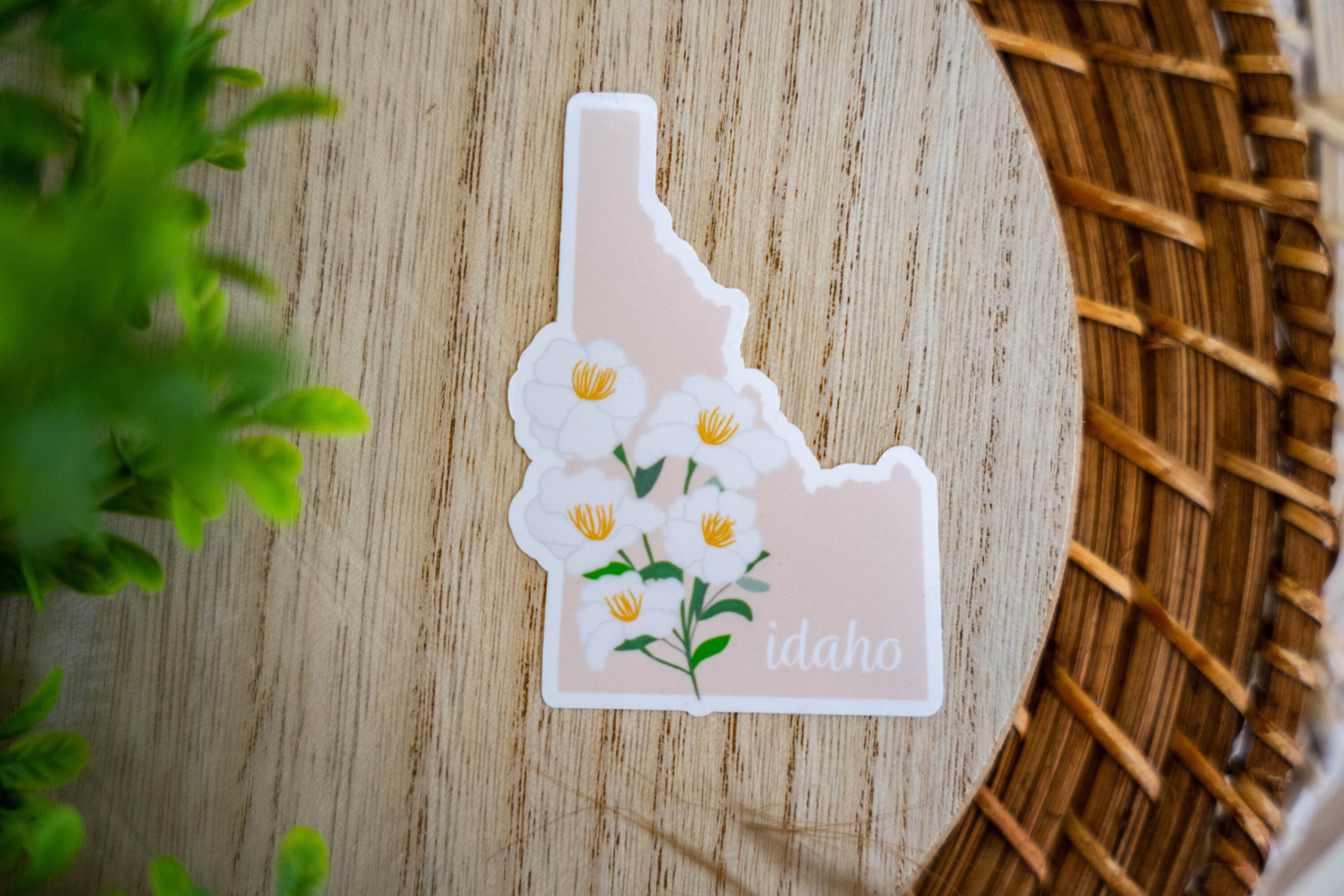 Idaho State Sticker, Idaho Sticker Decal, State Sticker, Syringa Flower ...