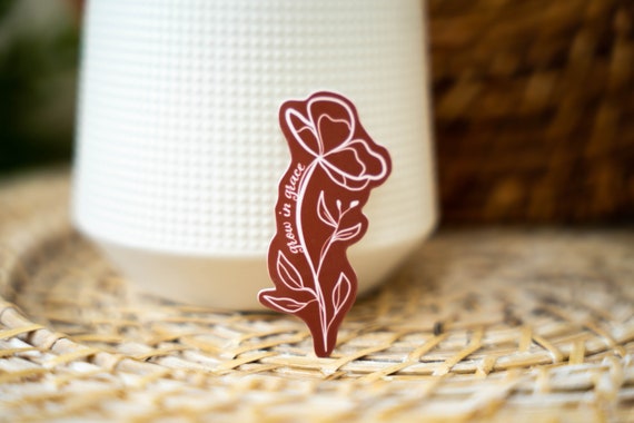 Grow In Grace Sticker, Christian Faith Sticker, Grace Decal, Vinyl ...