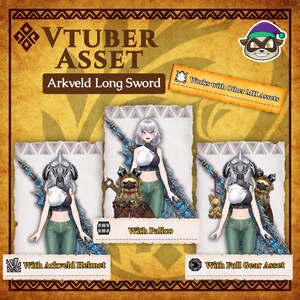 Vtuber Asset - Arkveld Longsword (instant Download) | Monster Hunter ...