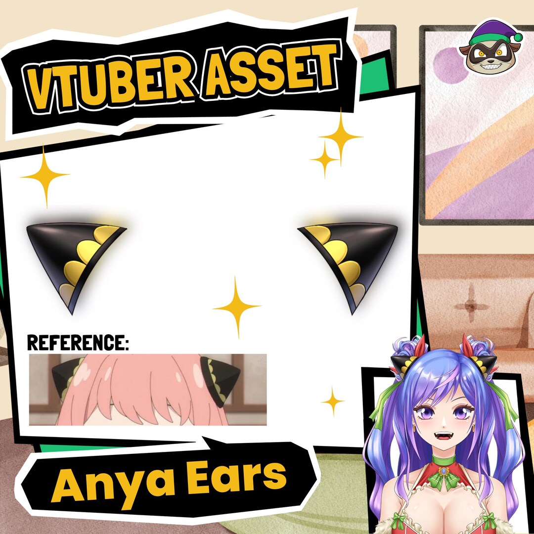 Vtuber Asset - Anya Ears (instant Download) | Spy X Family Asset, Ready ...